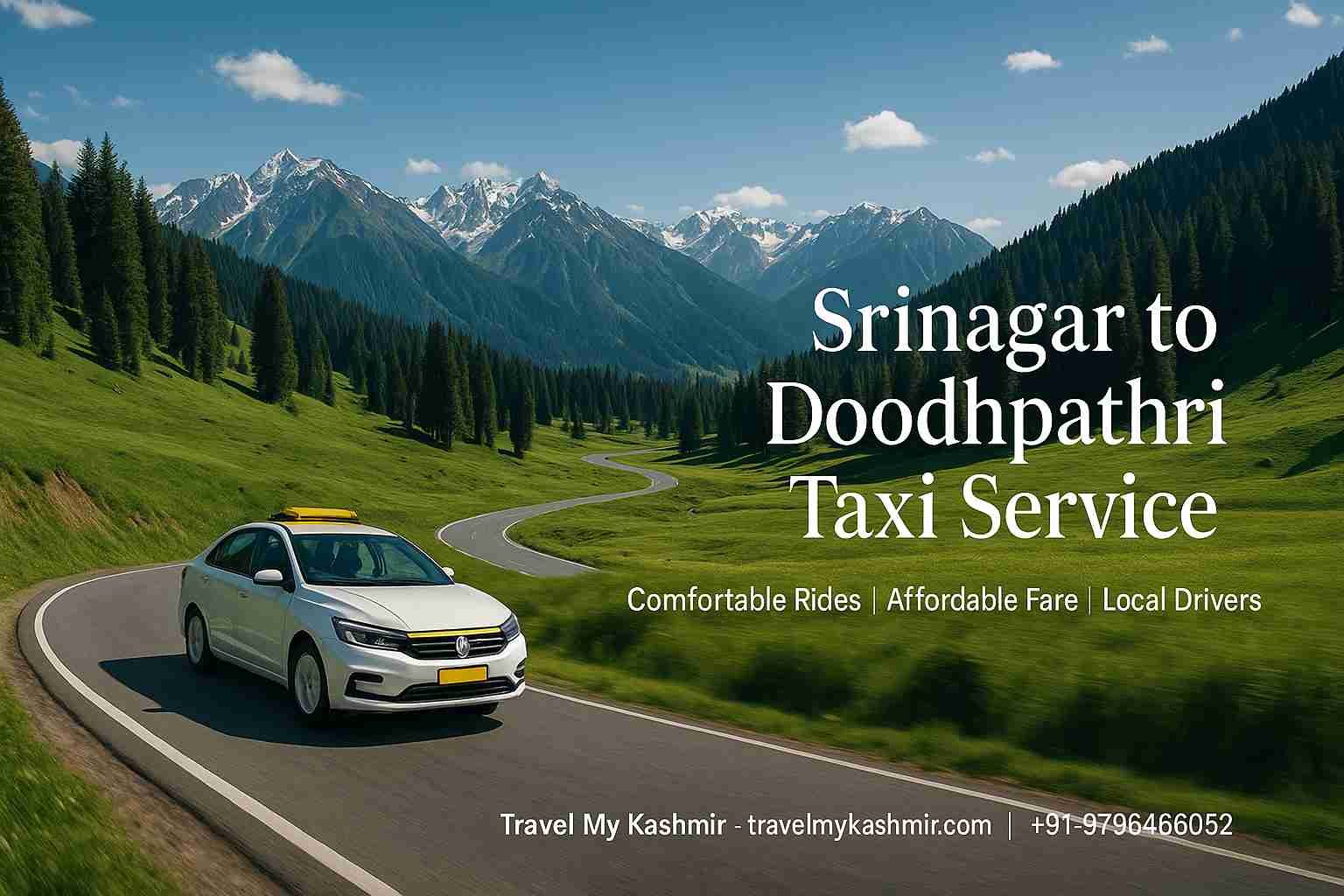 Srinagar to doodhpathri taxi Booking - Travel My Kashmir