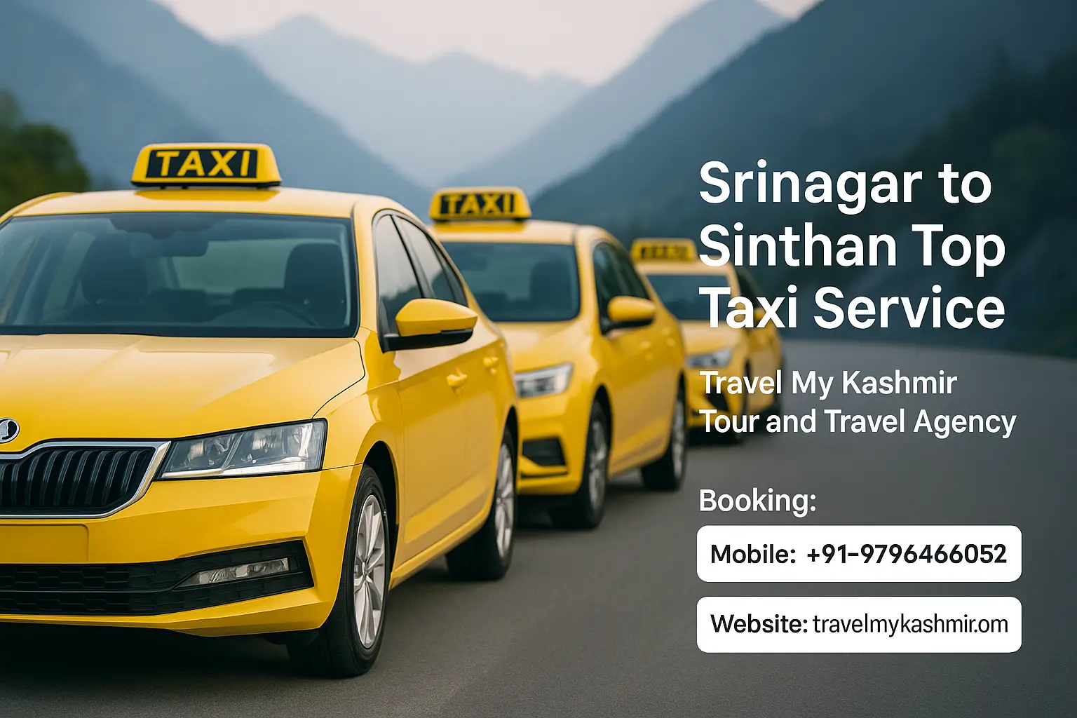 Srinagar to Sinthan Top Taxi Booking and Fare - Travel My kashmir